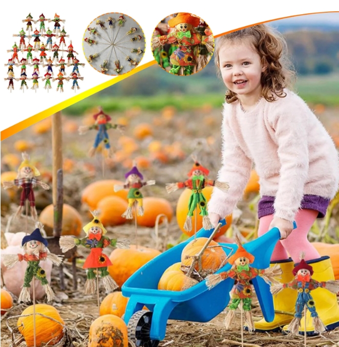 WonderHive Halloween Scarecrow Decorations - Outdoor,Fall Harvest ...