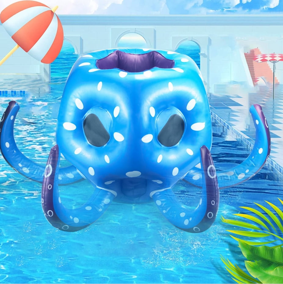 WonderHive Inflatable Kids Octopus Pool Toys & Floats,Multicolor,Family ...