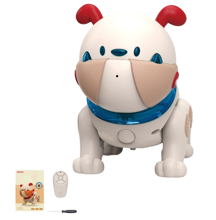 WonderHive Remote Control Electronic Plush Dog Dog Toy,Fun Interactive ...