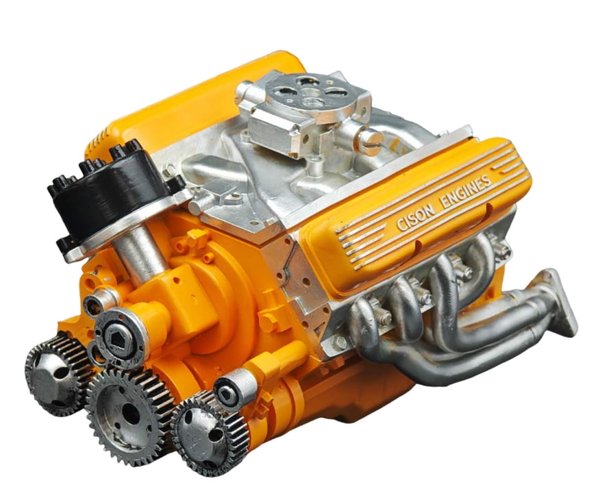 WonderHive V8 Engine Model Kit Gas - Gasoline Ohv V8 Small-Block Engine ...