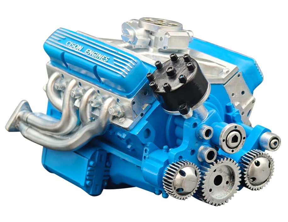 WonderHive V8 Engine Model Kit - Gasoline OHV V8 Mini Engine Model That ...