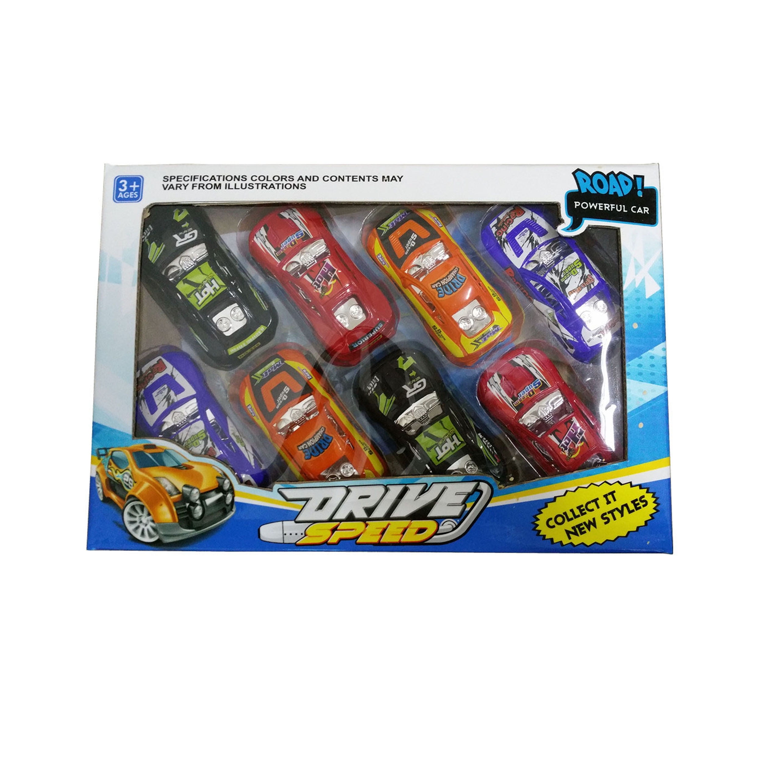 WonderPlay All About Action! Drive Speed Pull Back Powerful Car - 8 ...