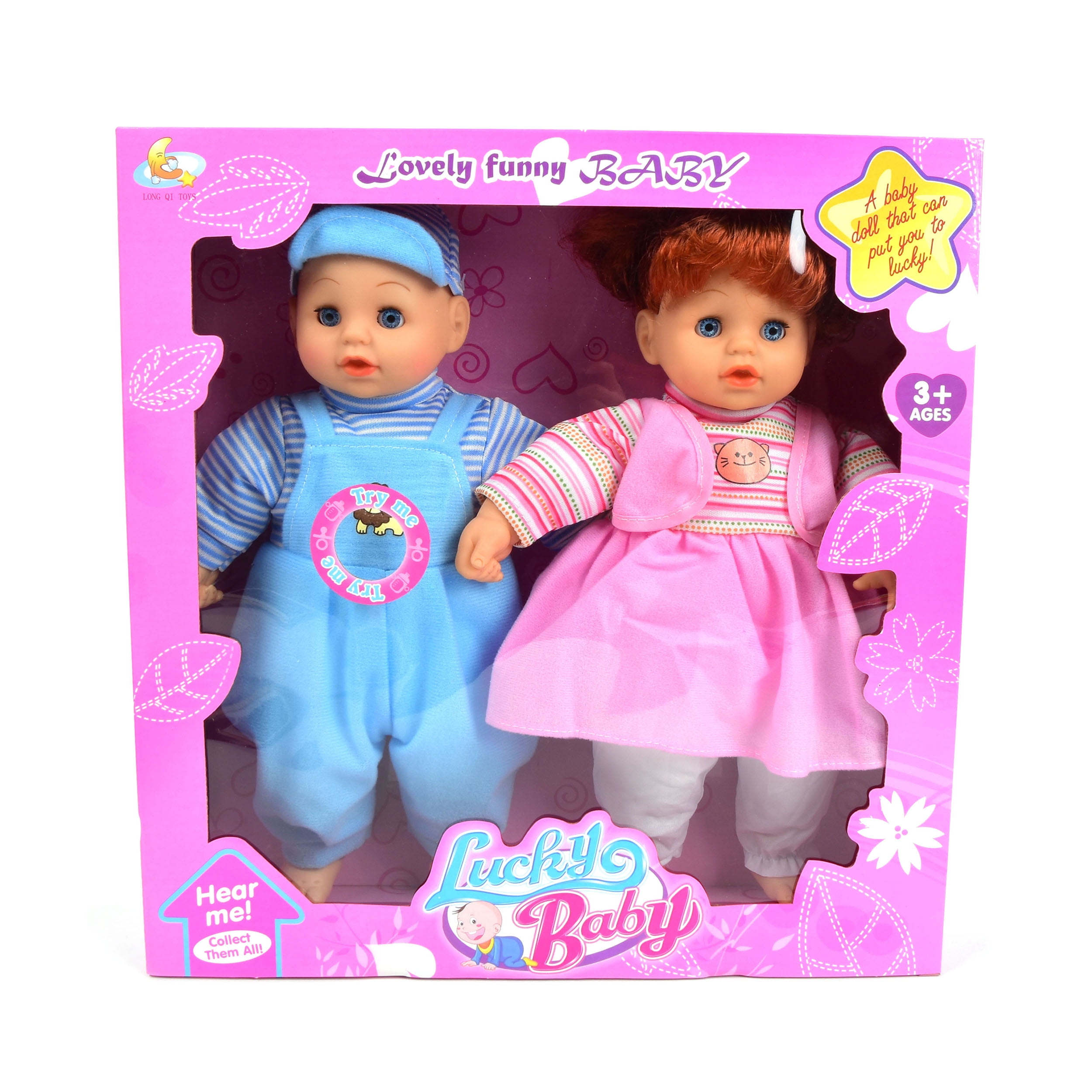 WonderPlay Twin Dolls With 4 Sounds Sound With Battery WonderPlay Twin Dolls With 4 Sounds Sound With Battery
