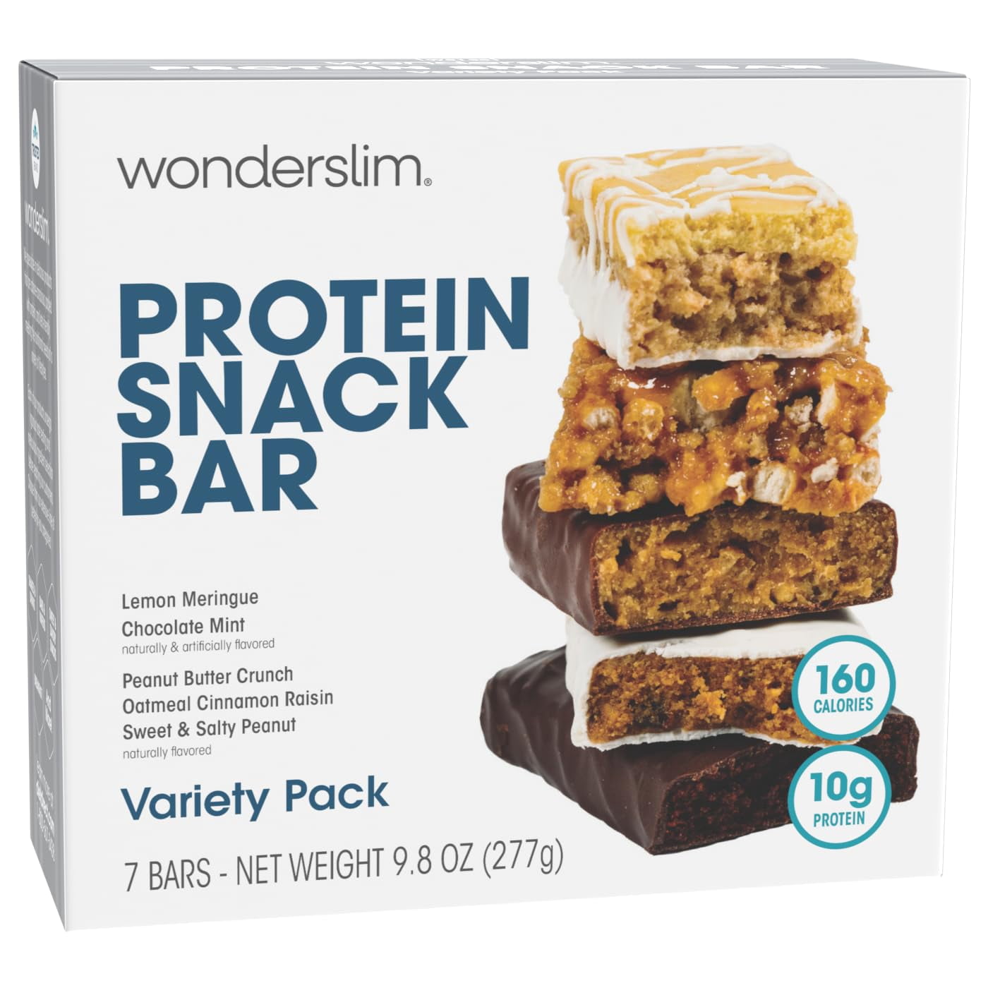 WonderSlim Protein Snack Bar, DMF15 Variety Pack, (7ct) - Walmart.com