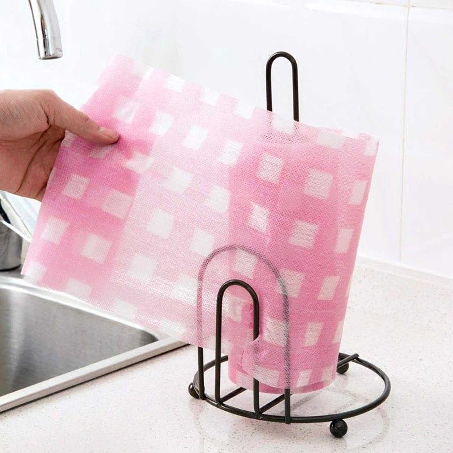 WonderStand Tissue Roll Holder Kitchen Paper Towel Dispenser Stand ...