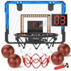 NERF Pro Hoop Basketball Set - Includes Mini Nerf Basketball - Steel ...