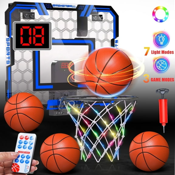 Over-the-Door Basketball Hoop, Indoor Sports Game, Battery-powered, for ...