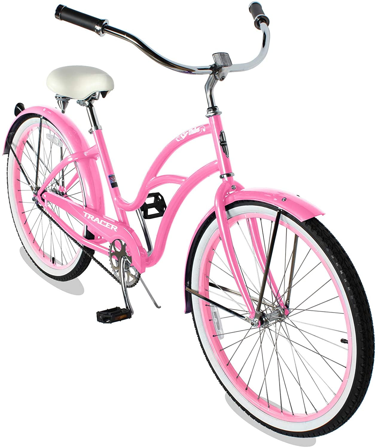 WonderWheels 26" Beach Cruiser Coaster Brake Stainless Steel Spokes One ...