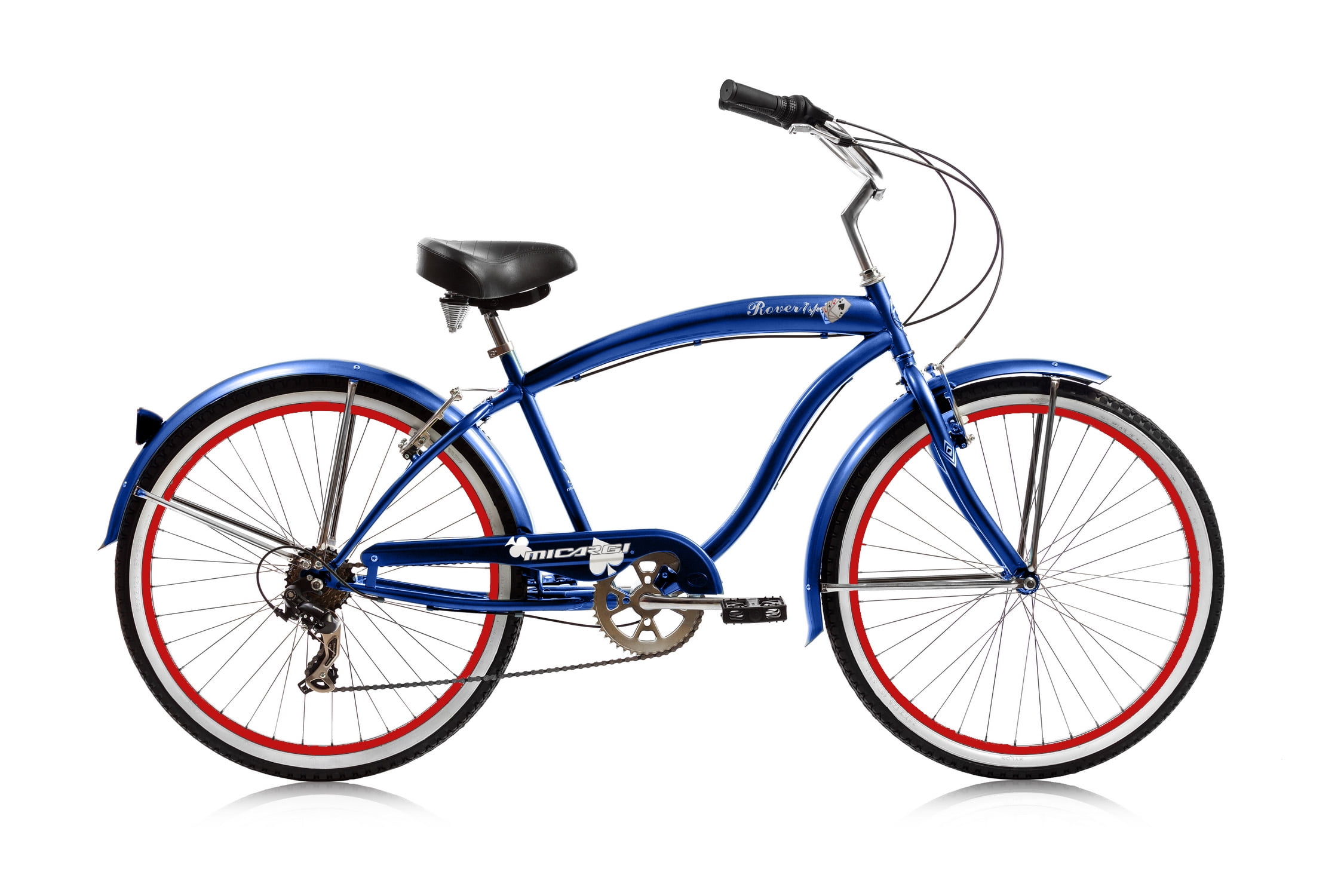 WonderWheels Beach Cruiser Shimano TX-35 7-SP V-Brake Stainless Steel ...