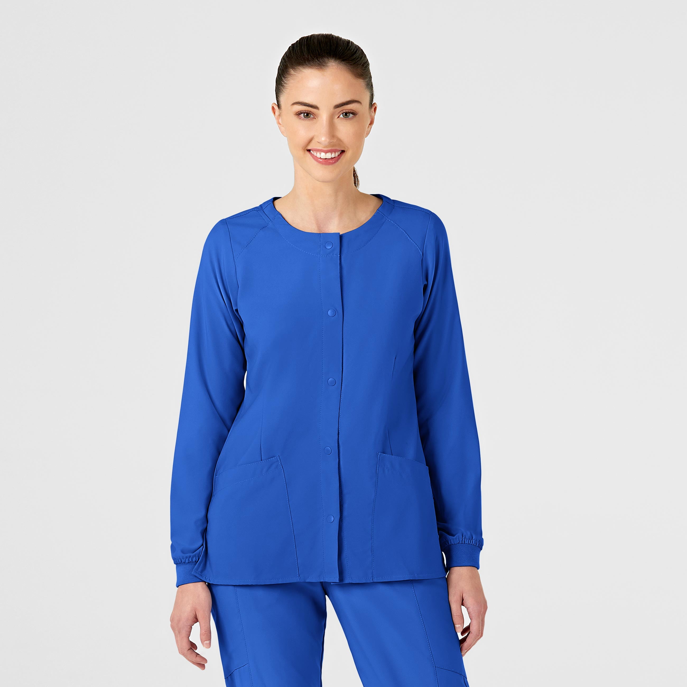 WonderWink W123 8155-Women's Crew Neck Warm Up Scrub Jacket - Walmart.com