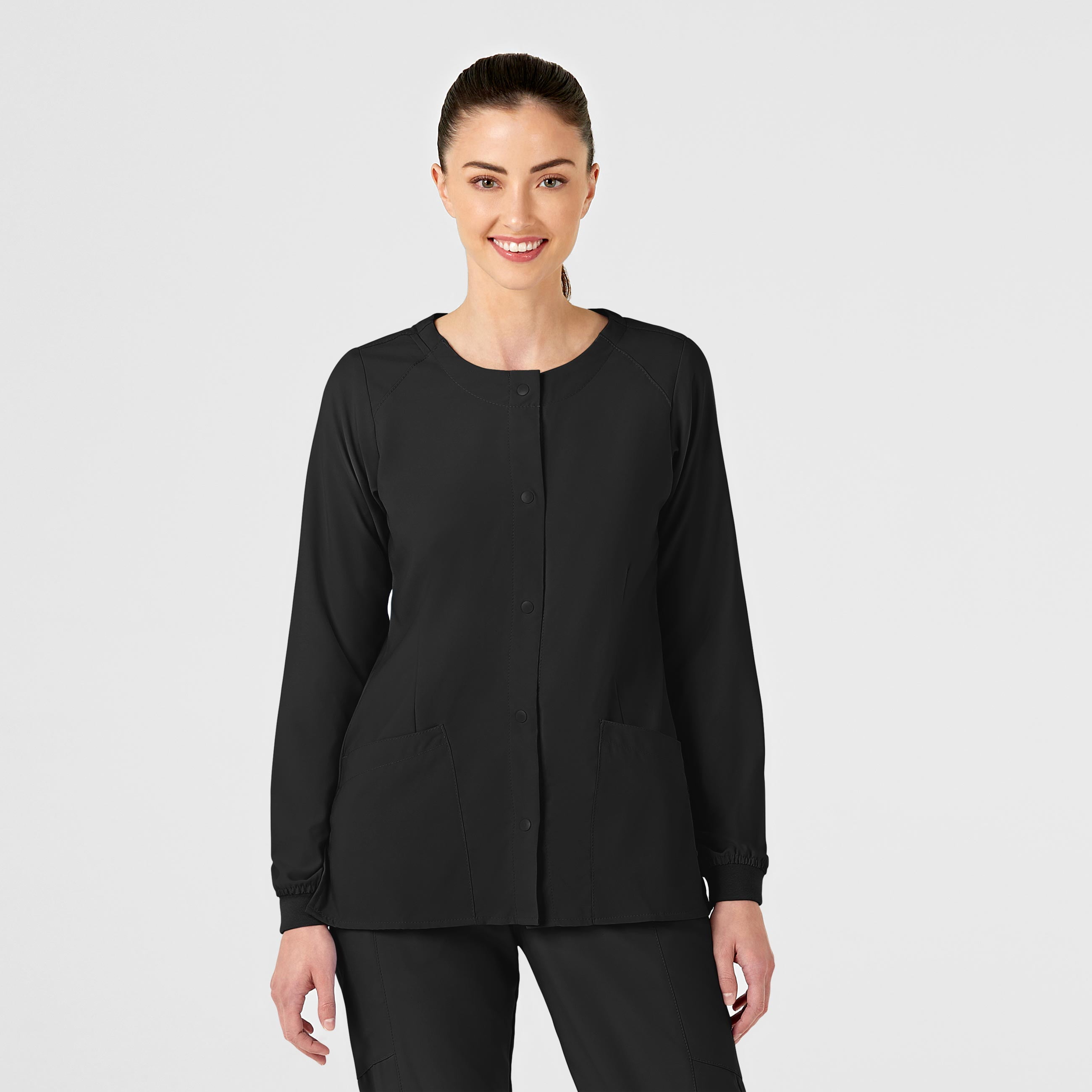 WonderWink W123 8155-Women's Crew Neck Warm Up Scrub Jacket - Walmart.com