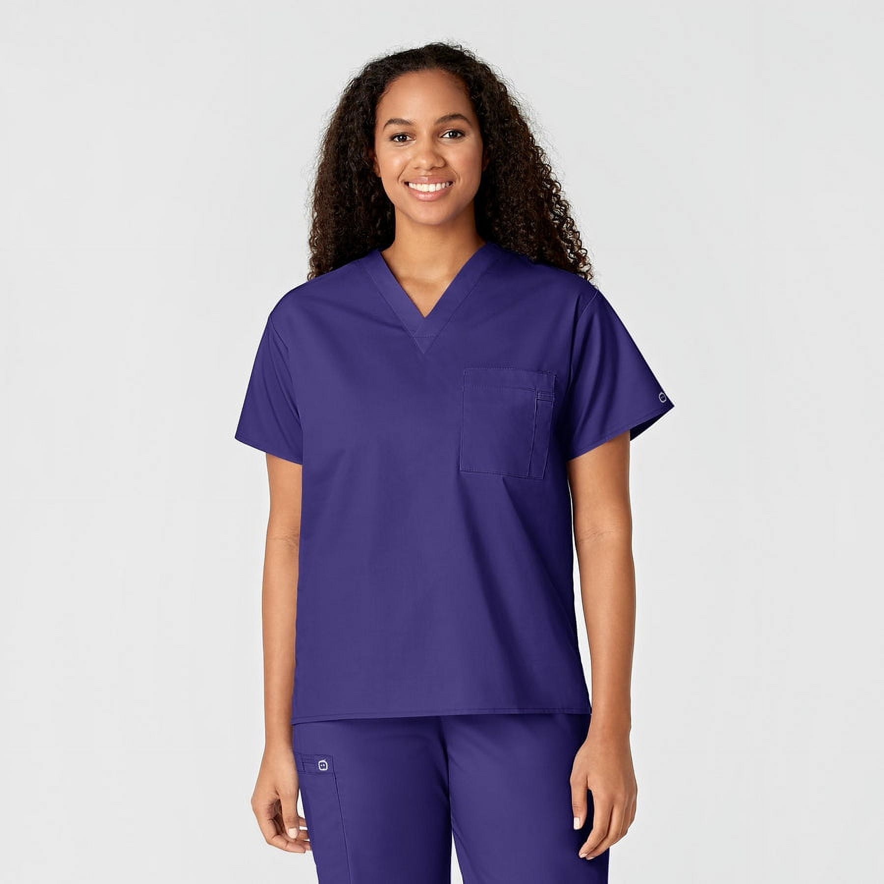 WonderWink WonderWORK 100-Unisex V-Neck Scrub Top - Walmart.com