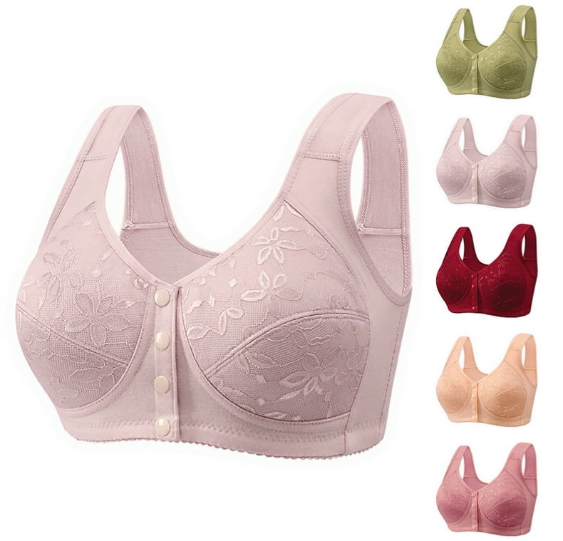 WonderWiz Bras For Older Women Front Closure Plus Sized Push Up Push Up ...