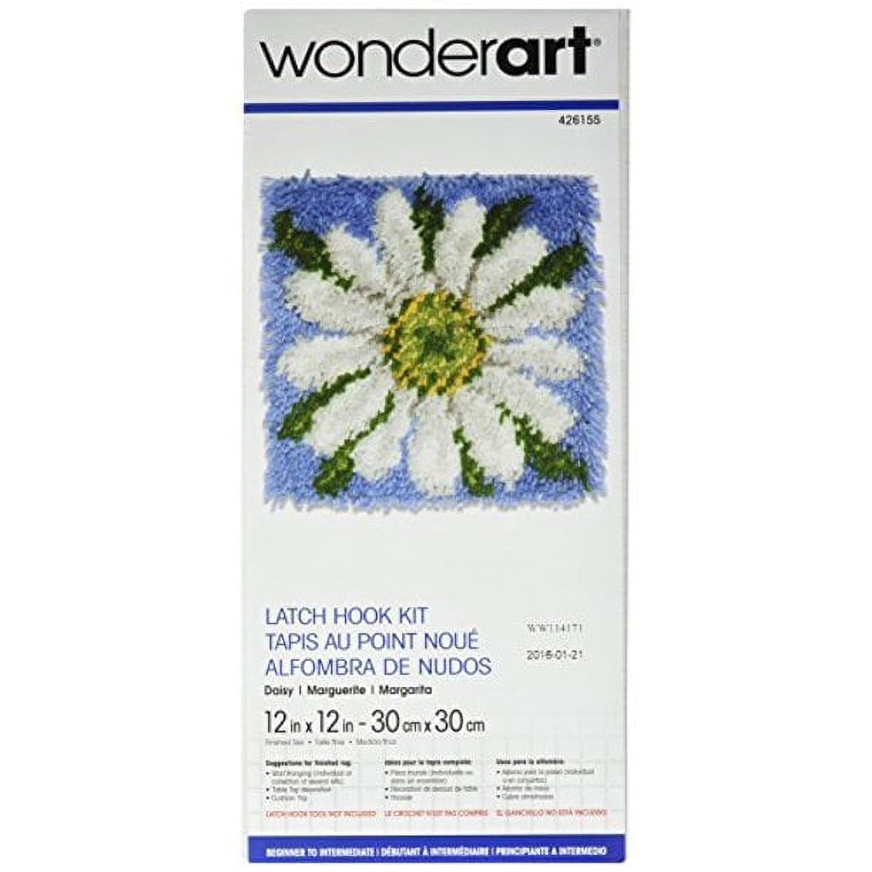 Wonderart Latch Hook Kit 12"X12"-Daisy - Walmart.com