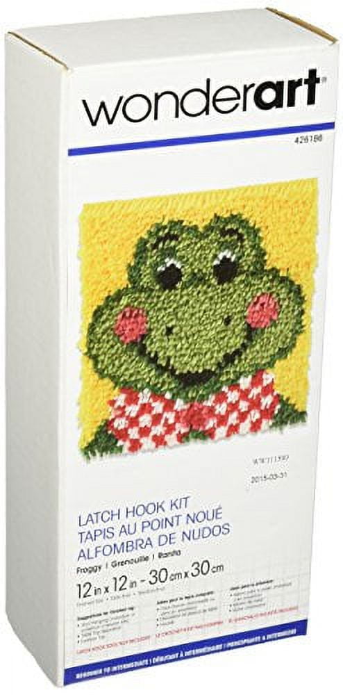 Wonderart Latch Hook Kit 12"X12"-Froggy - Walmart.com