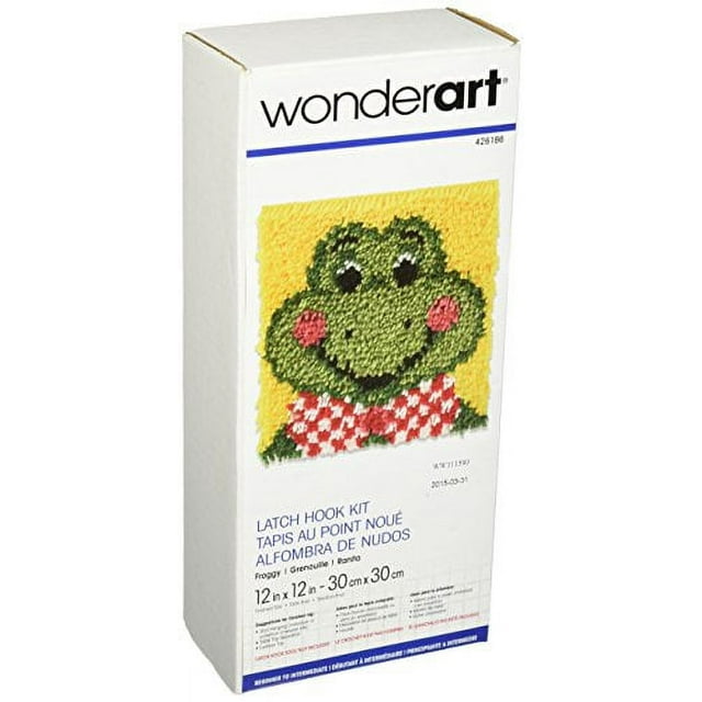 Wonderart Latch Hook Kit 12"X12"-Froggy - Walmart.com