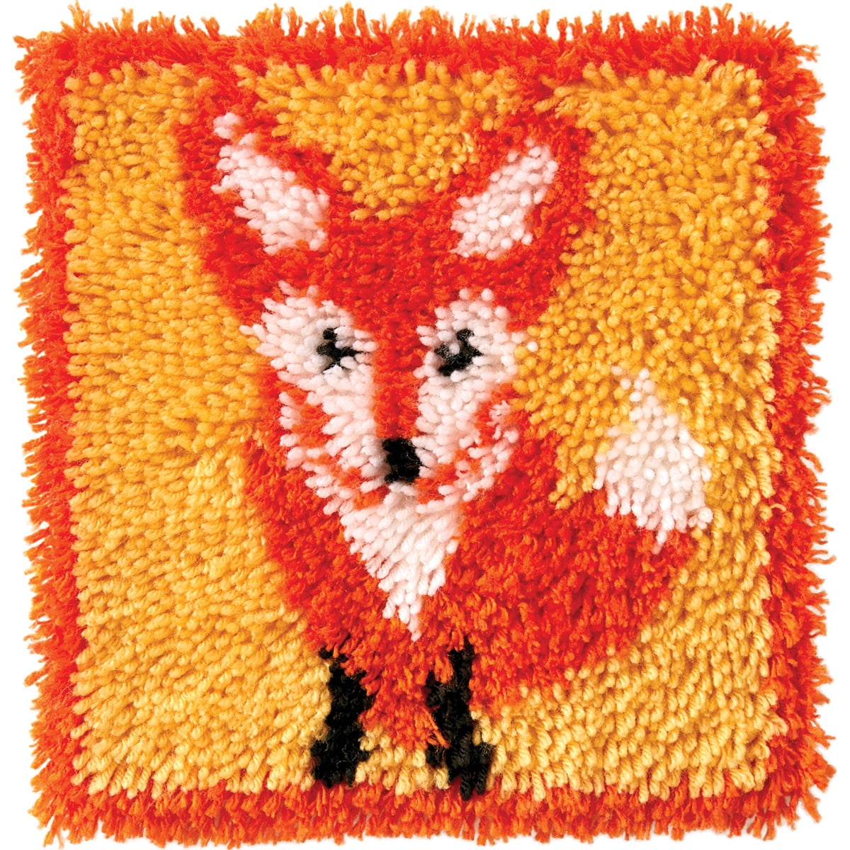Wonderart Latch Hook Kit 12"X12"-Little Fox - Walmart.com