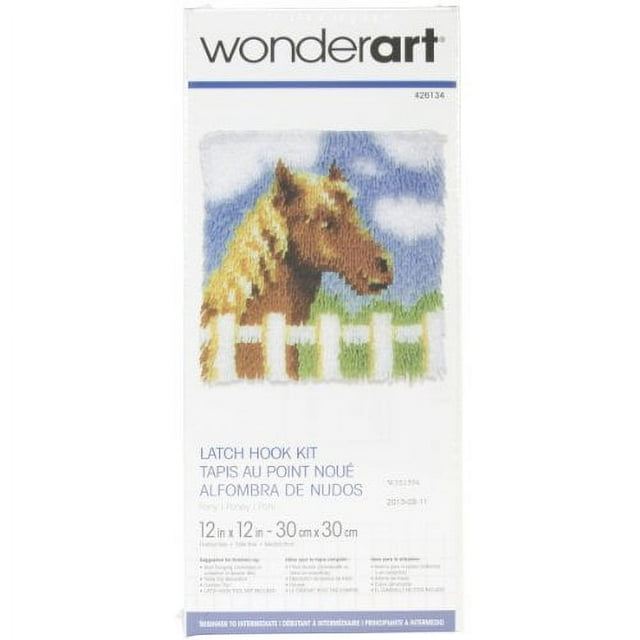 Wonderart Latch Hook Kit 12"X12"-Pony - Walmart.com