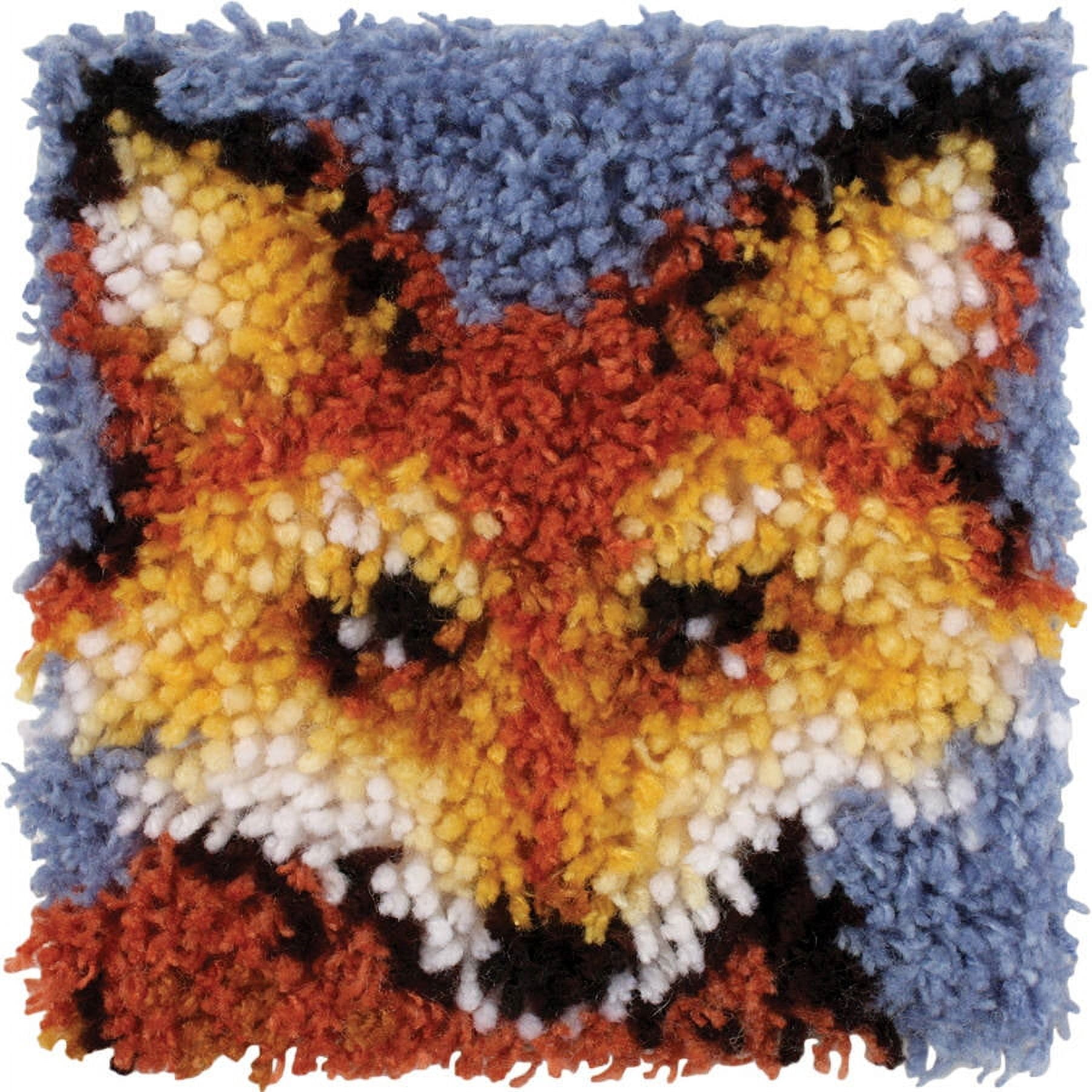Wonderart Latch Hook Kit 8"X8"-Mr. Fox - Walmart.com