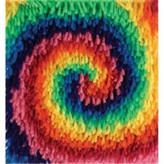 Wonderart Beginner's Rainbow Swirl Latch Hook Rug Kit, 8" x 8 - Walmart.com