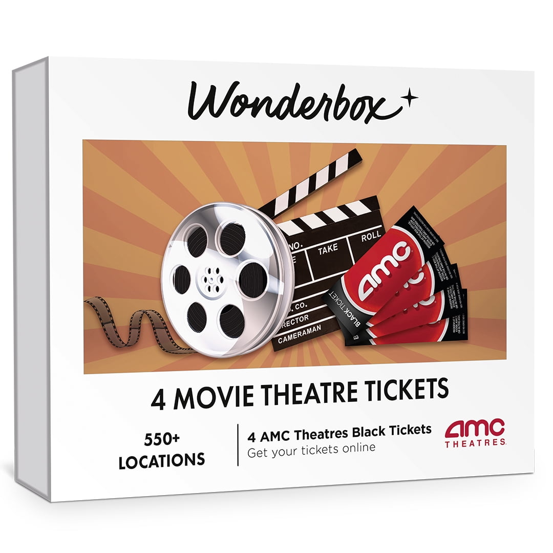 Wonderbox- AMC 4 Movie Tickets - Movie experience Gift - Walmart.com