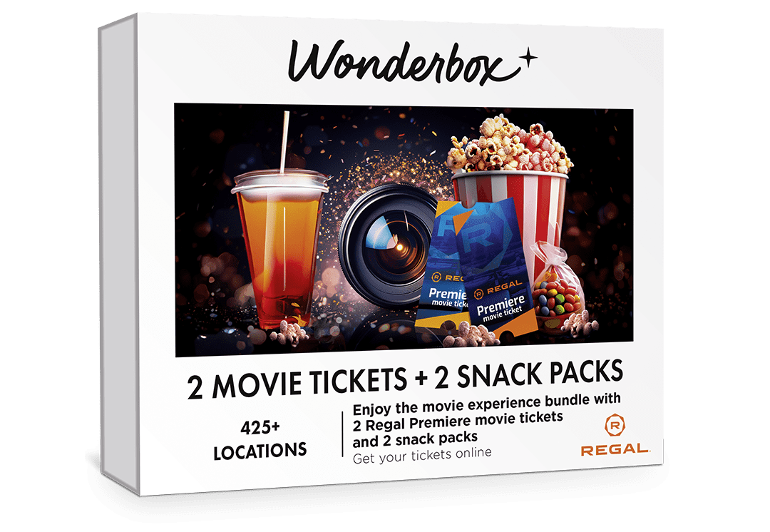 Wonderbox-REGAL Movie Bundle with 2 Tickets and 2 Snack Packs - Walmart.com