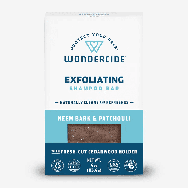 Wondercide Exfoliating Shampoo Bar for Dogs and Cats with Natural ...
