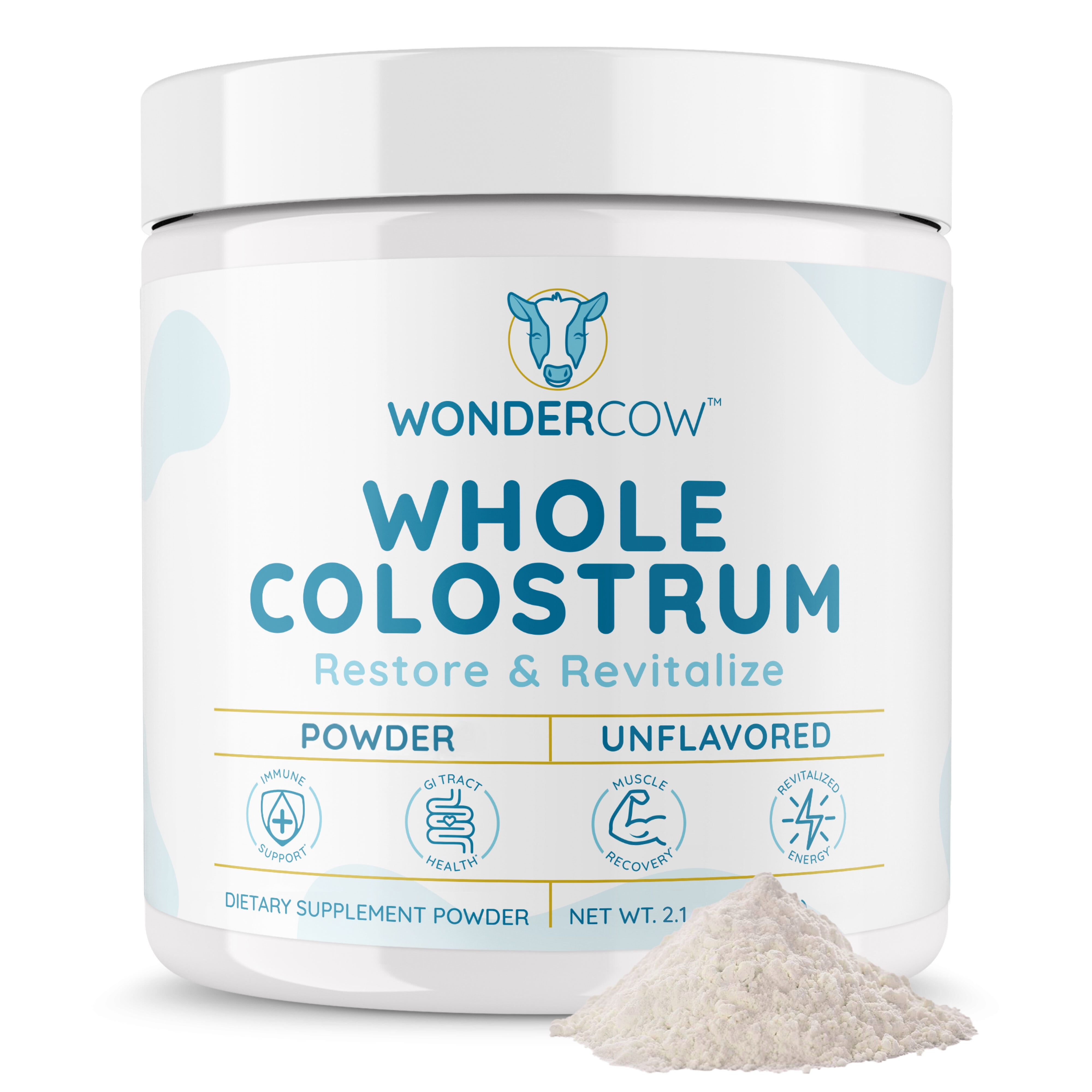 Wondercow Bovine Colostrum Supplement Powder for Gut Health & Immune ...