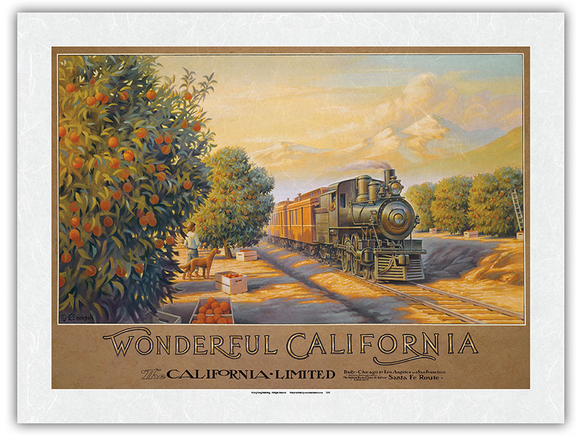 Wonderful California - Atchison Topeka & Santa Fe Railway (ATSF ...