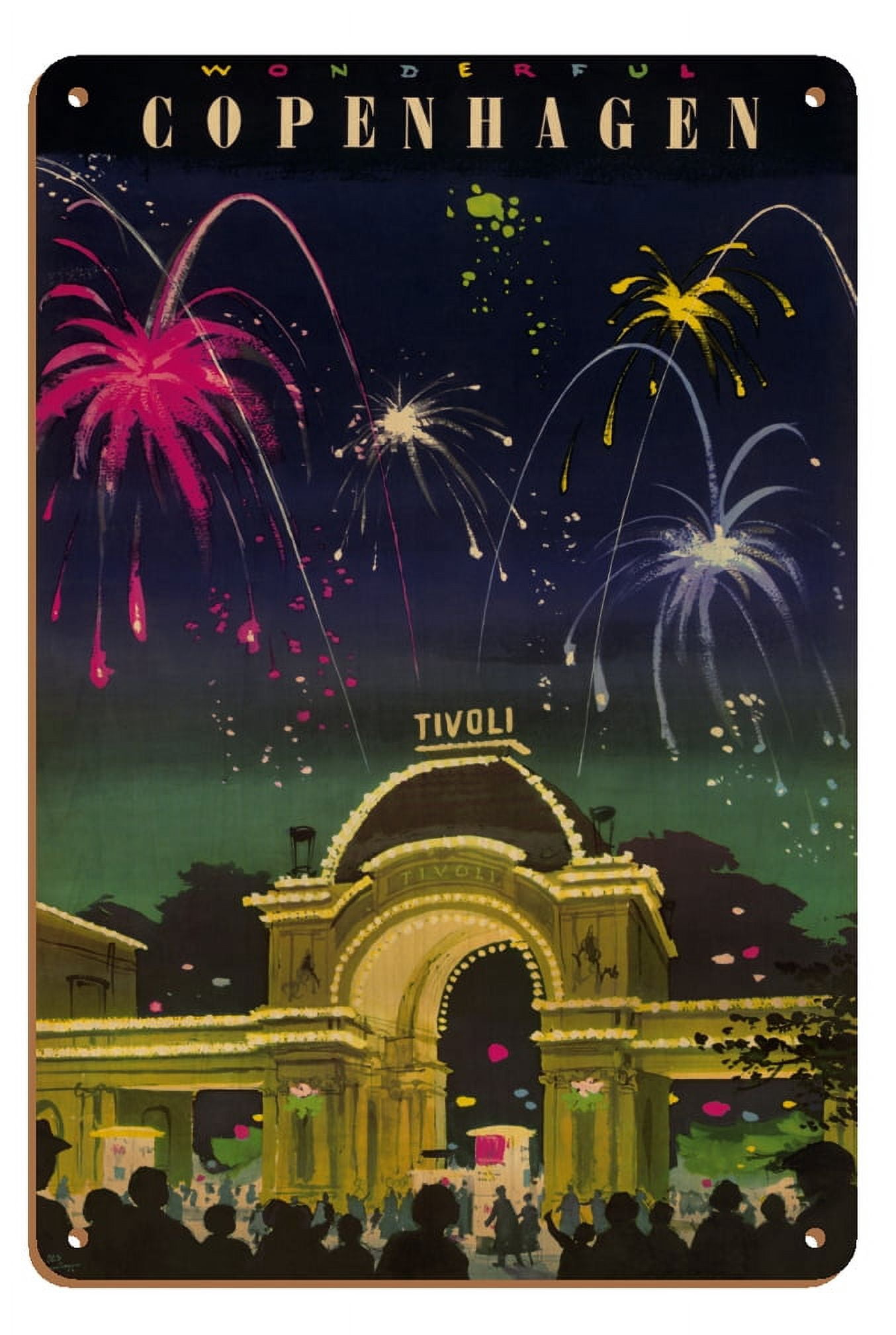 Wonderful Copenhagen - Tivoli Gardens Amusement Park Denmark - Vintage ...