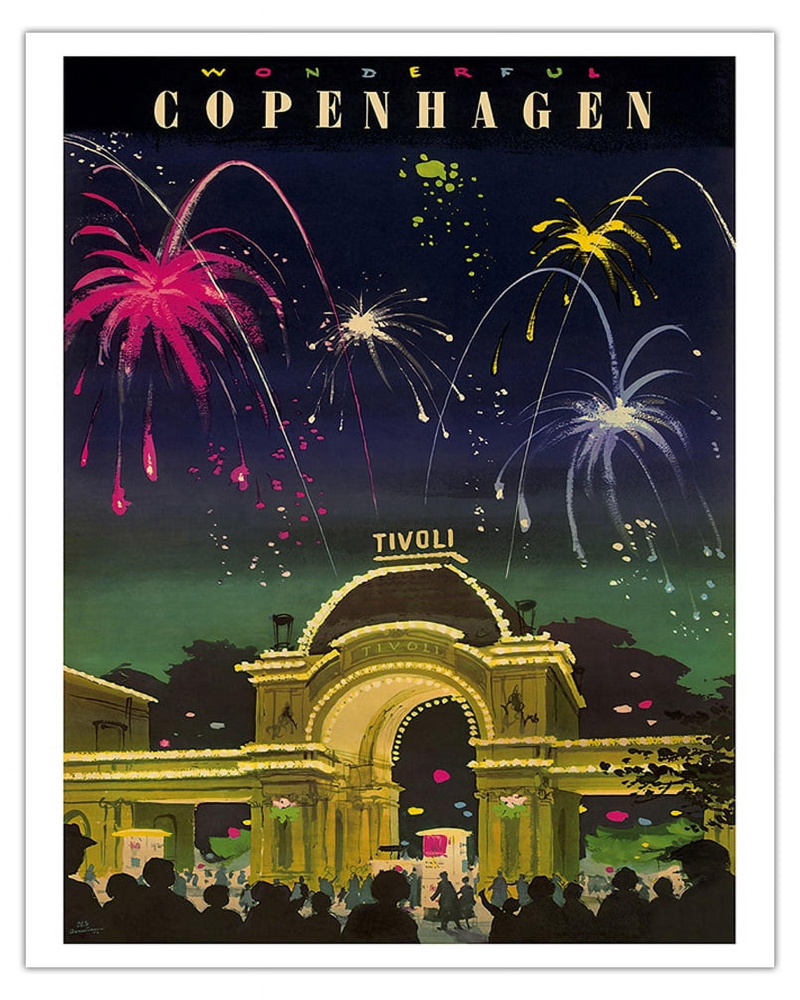 Wonderful Copenhagen - Tivoli Gardens Amusement Park Denmark - Vintage ...