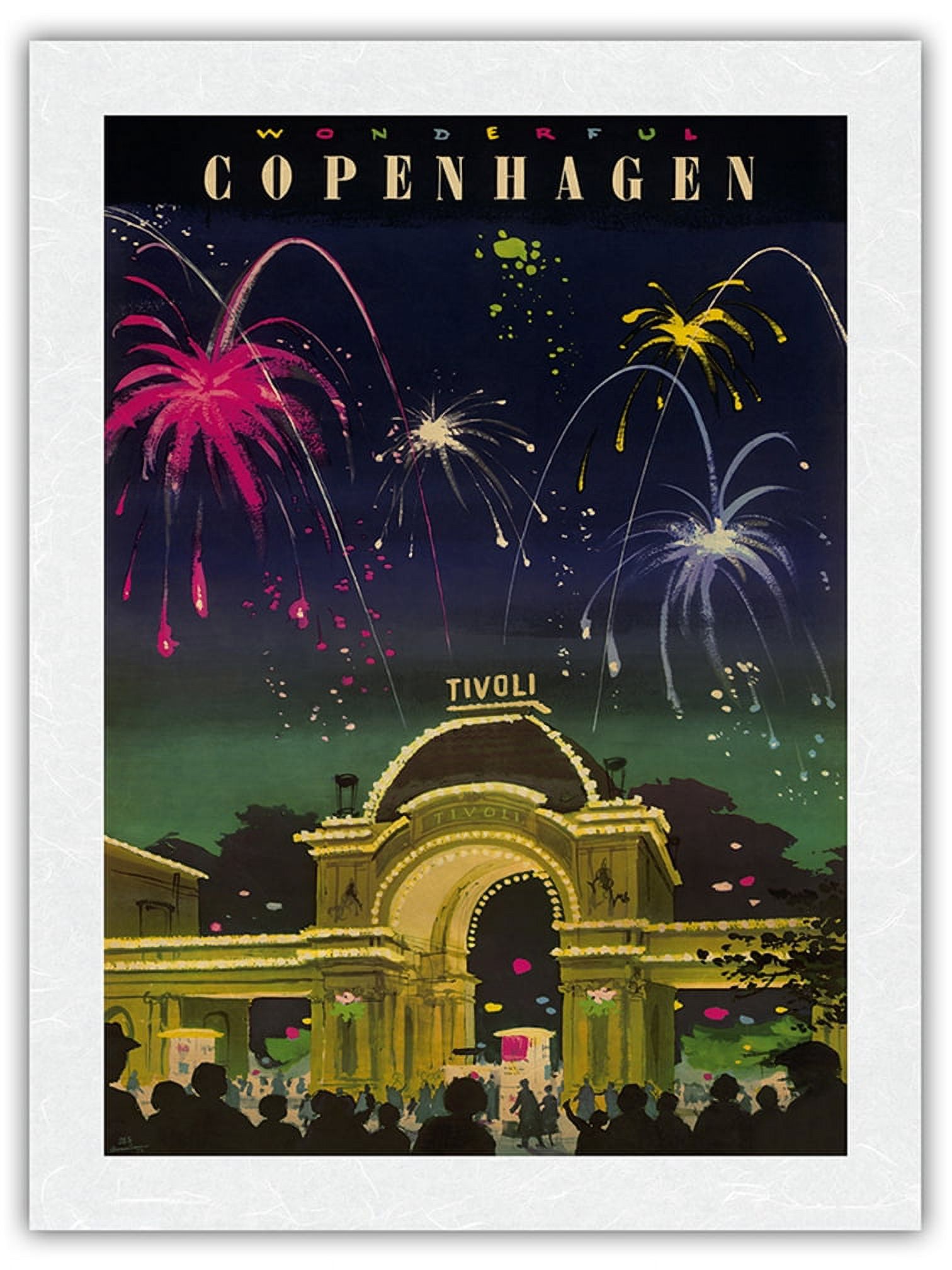 Wonderful Copenhagen - Tivoli Gardens Amusement Park Denmark - Vintage ...