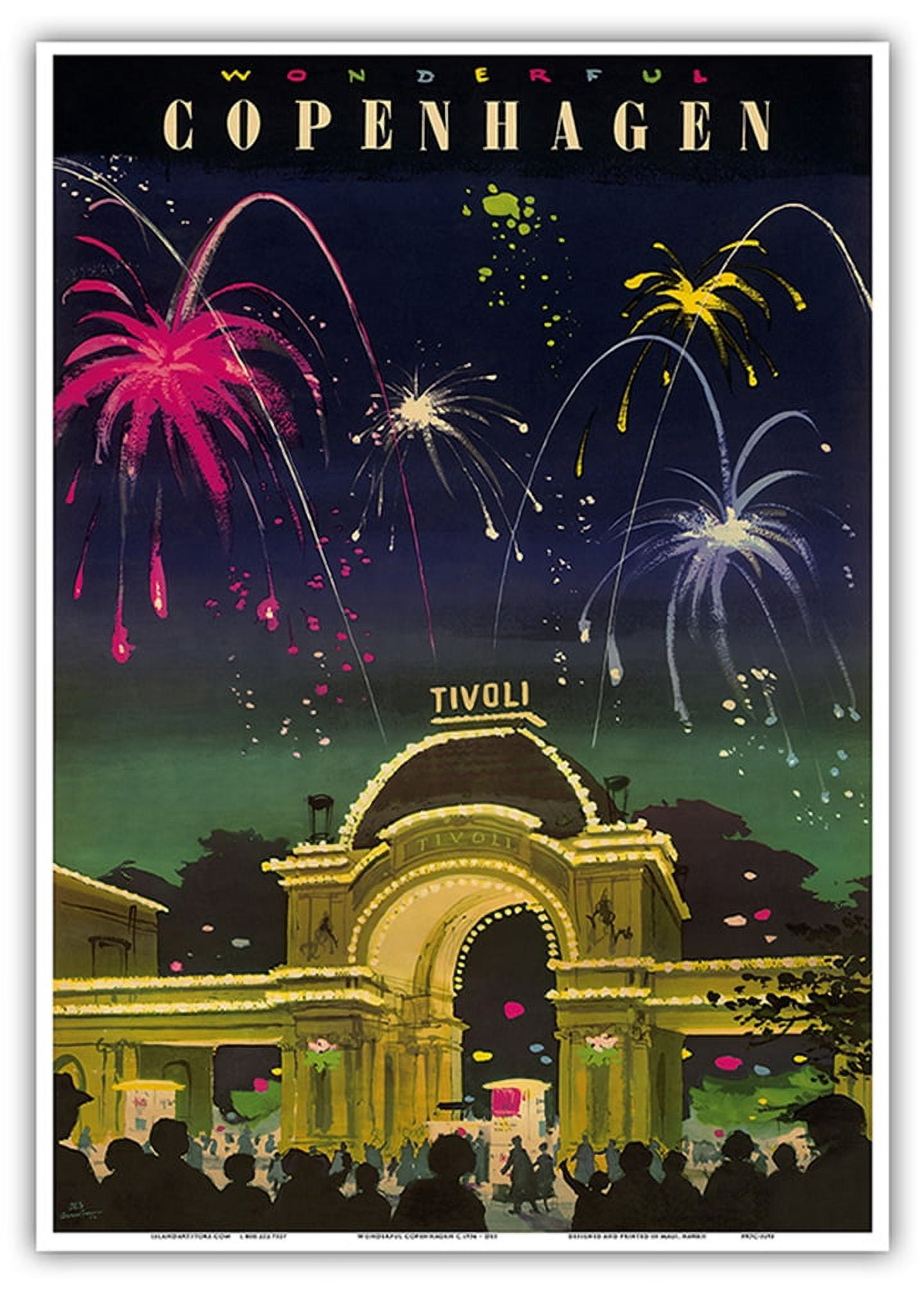 Wonderful Copenhagen - Tivoli Gardens Amusement Park Denmark - Vintage ...