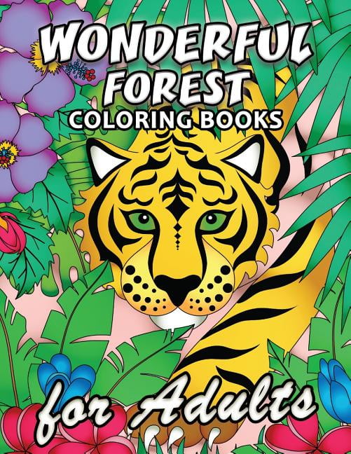 Wonderful Forest Coloring book : Unique Animal and Forest Coloring Book ...