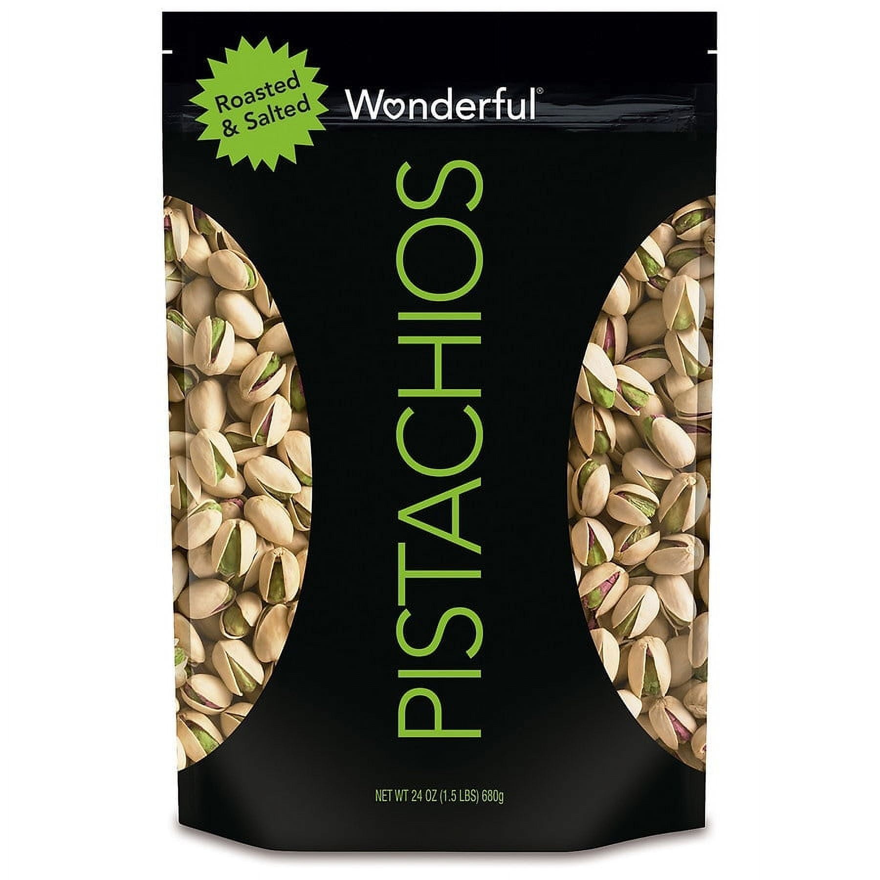 Wonderful In Shell Pistachios Roasted & Salted 24 oz Pack of 2 ...