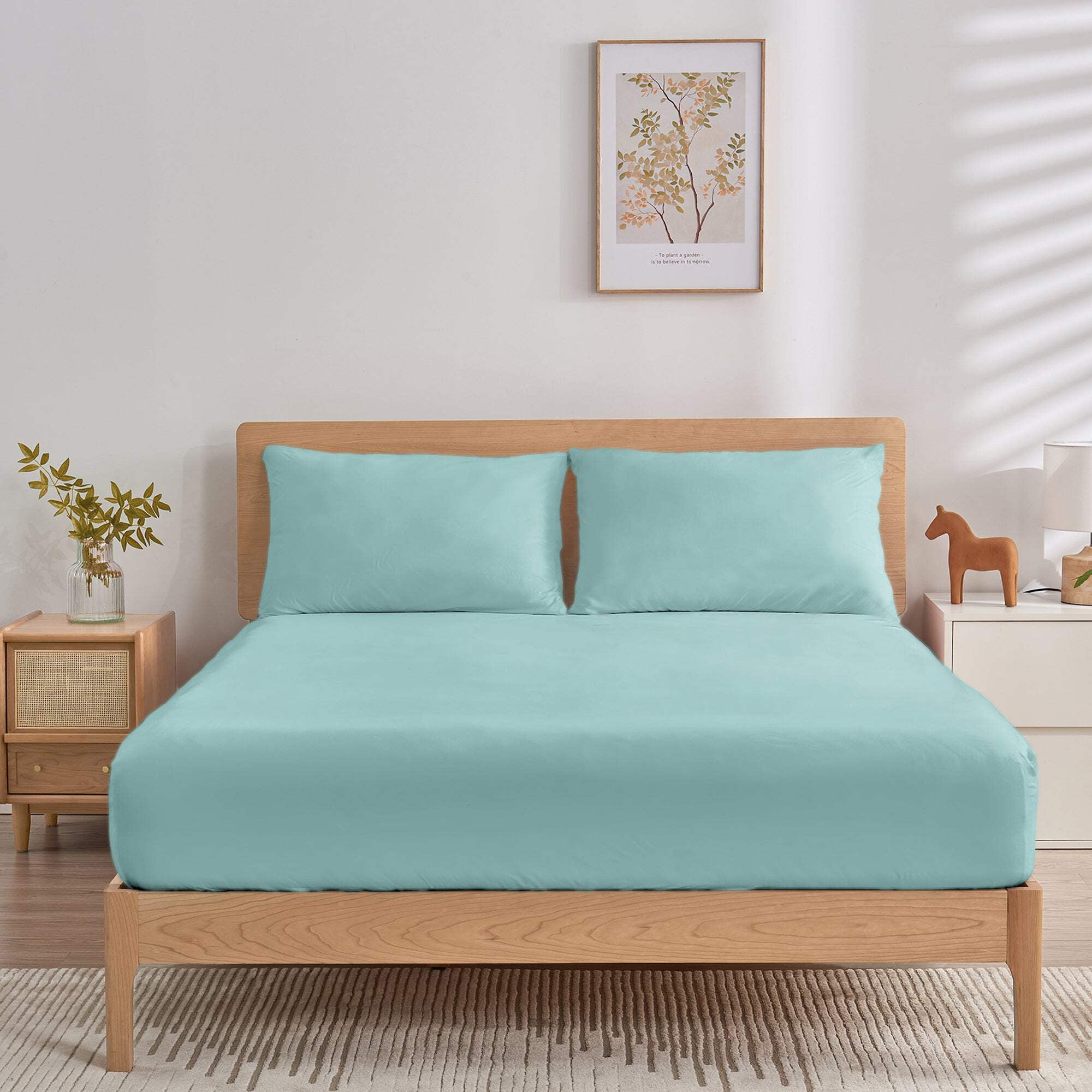 Wonderful Jersey Knit 3-Piece Cooling Sheet Set – Soft, Breathable ...