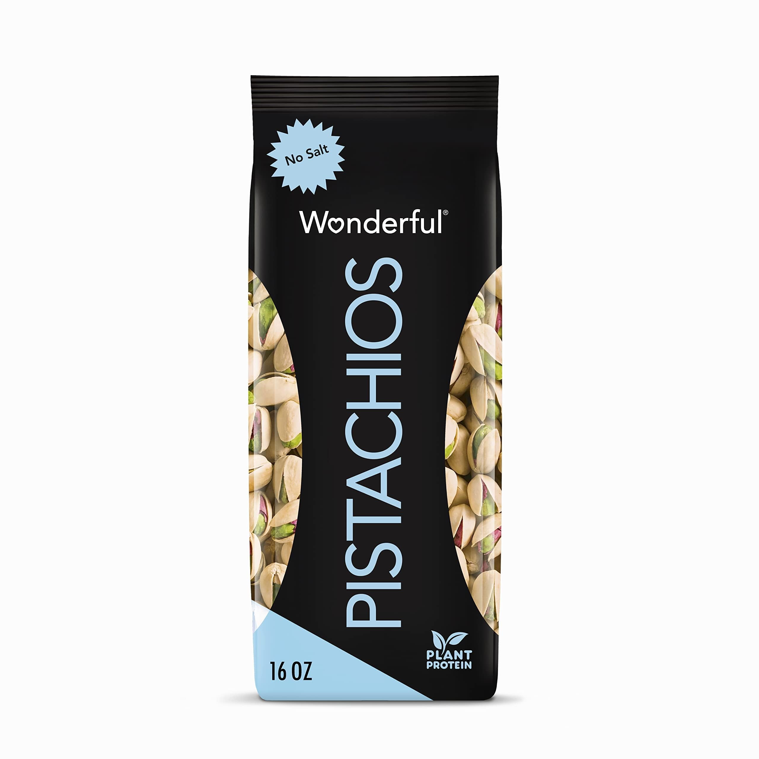 Wonderful Pistachios In Shell, SBF3 Roasted with No Salt Nuts, 16 Ounce ...