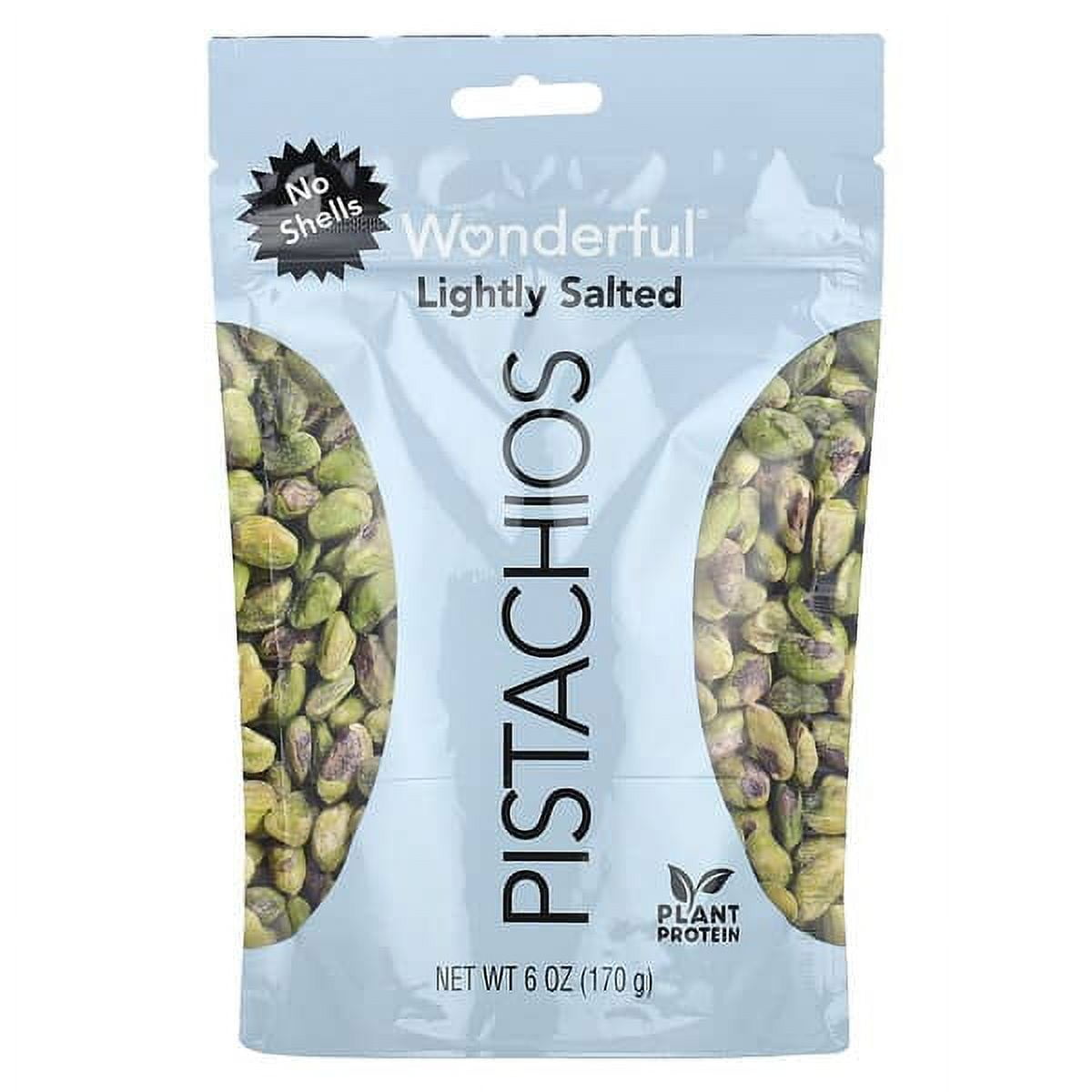 Wonderful Pistachios, Lightly Salted, No Shells, 6 oz Pack of 3 ...