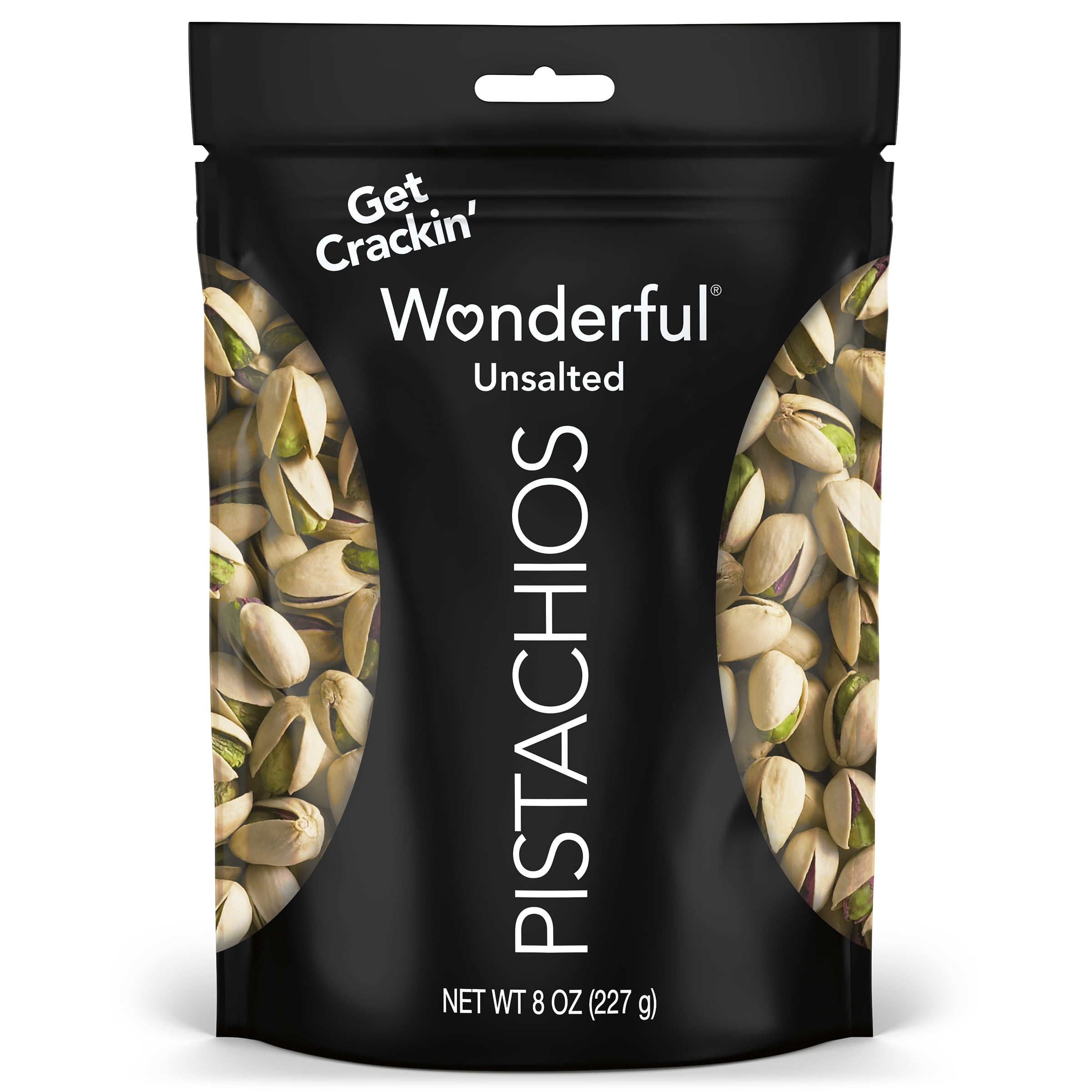 Wonderful No Salt Pistachios, 8 oz - Healthy Snack, Natural Shell Nuts ...