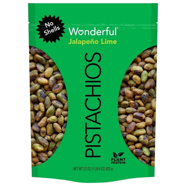 Wonderful Pistachios No Shells, Jalapeno Lime (22 Ounce) - Walmart.com