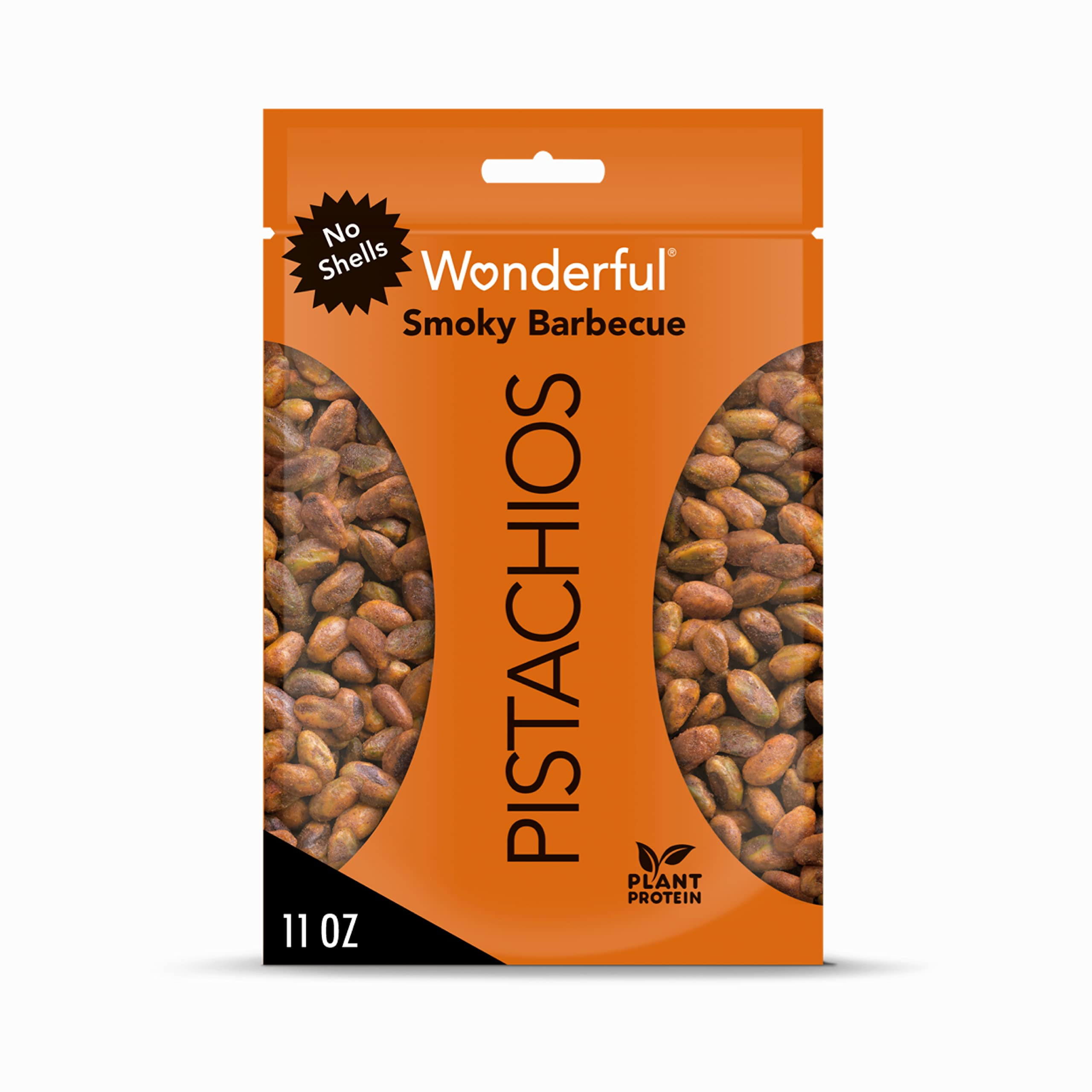 Wonderful Pistachios, No Shells, Smoky Barbecue, 11 Oz Snack - Walmart.com