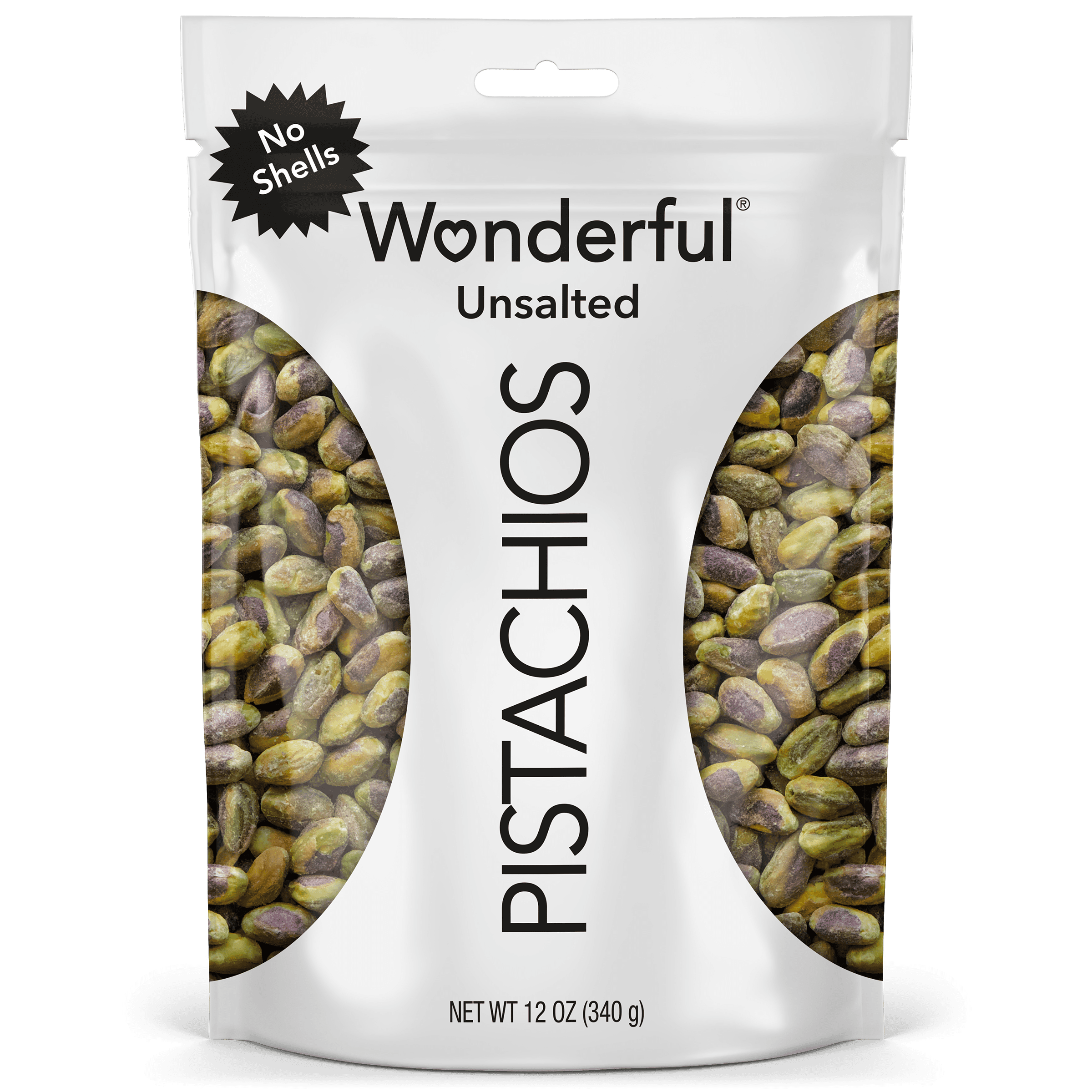 Wonderful Pistachios No Shells Unsalted Nuts, 12 Ounce Bag - Walmart.com