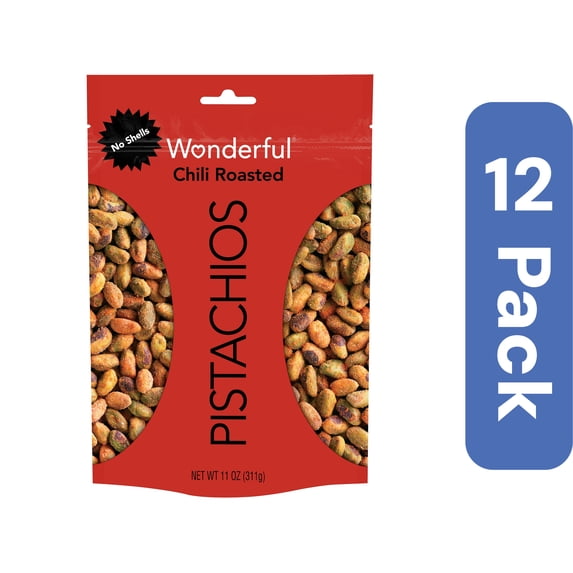 Wonderful Pistachios Pistachios Chili Roasted (Pack of 12) - Walmart.com