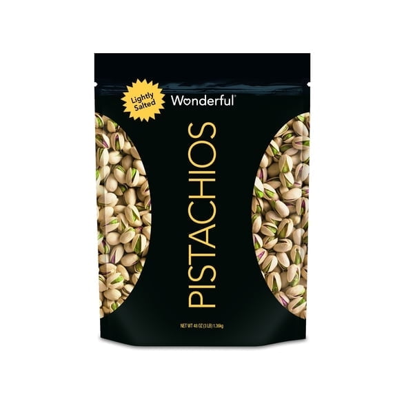 Wonderful Pistachios, Roasted & Lightly Salted, 48 Oz - 4pack - Walmart.com