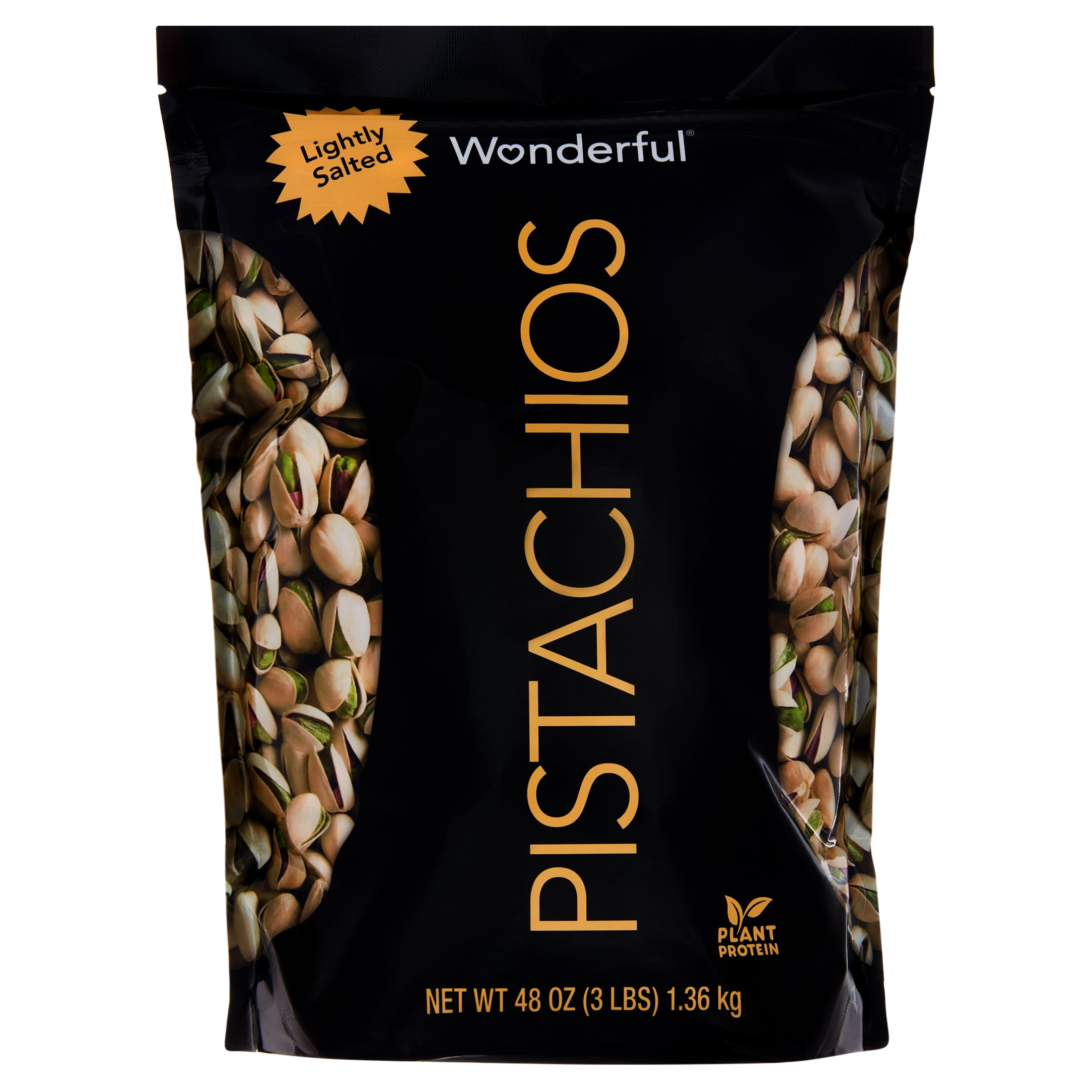 Wonderful Pistachios, Roasted & Lightly Salted, 48 Oz - Walmart.com