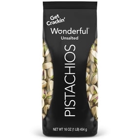 Wonderful Pistachios In-Shell Roasted Lightly Salted Nuts 16 Ounce Bag ...