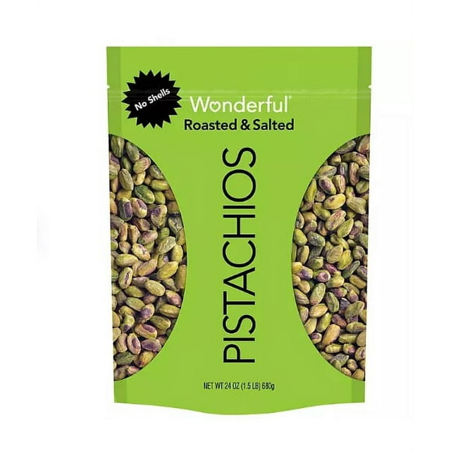 Wonderful Pistachios Shelled, Roasted and Salted (24 oz.) - Walmart.com