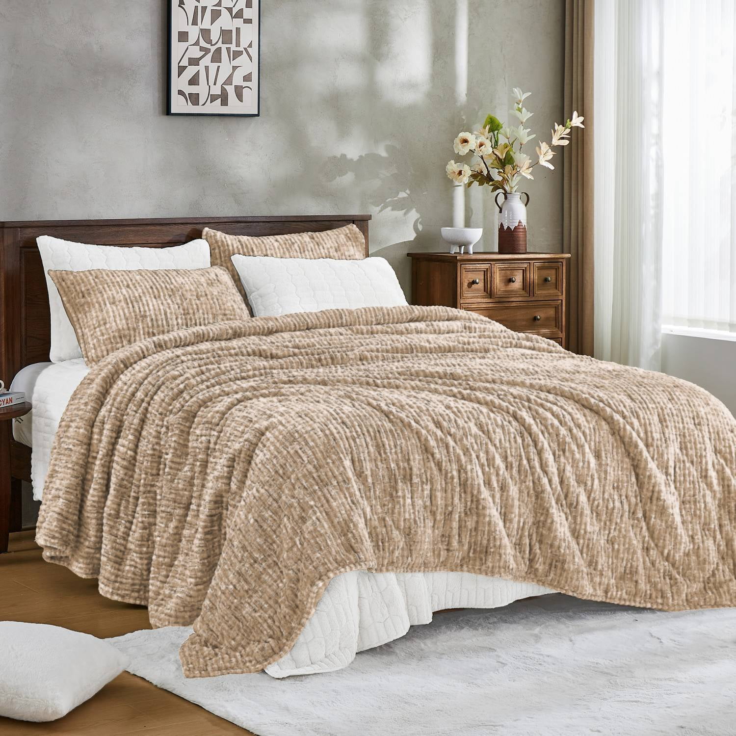 Wonderful Ultra-Soft Printed Quilt – Plush Velvet Fabric Precision ...