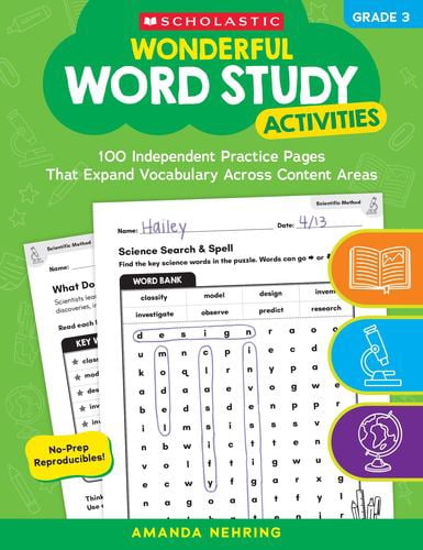 Wonderful Word Study Activities: Grade 3: 100 Independent Practice ...