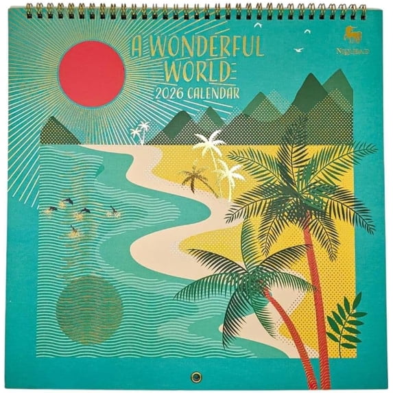 Wonderful World 2026 Spiral Wall Calendar - Walmart.com